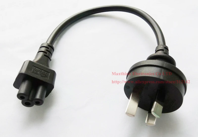 NCHTEK Travel IEC Power Cord,SAA Australia 3Pin Male Plug to IEC C5 ...