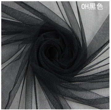 160cm width Black mesh net lace light float etherial fabric cloth DIY ...