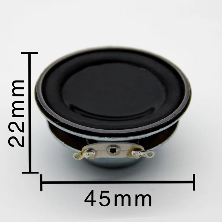 AIYIMA 2Pcs 45MM Mini Audio Portable Speakers 4OHM 5W Bass Speaker Woofer Multimedia Loudspeaker ...