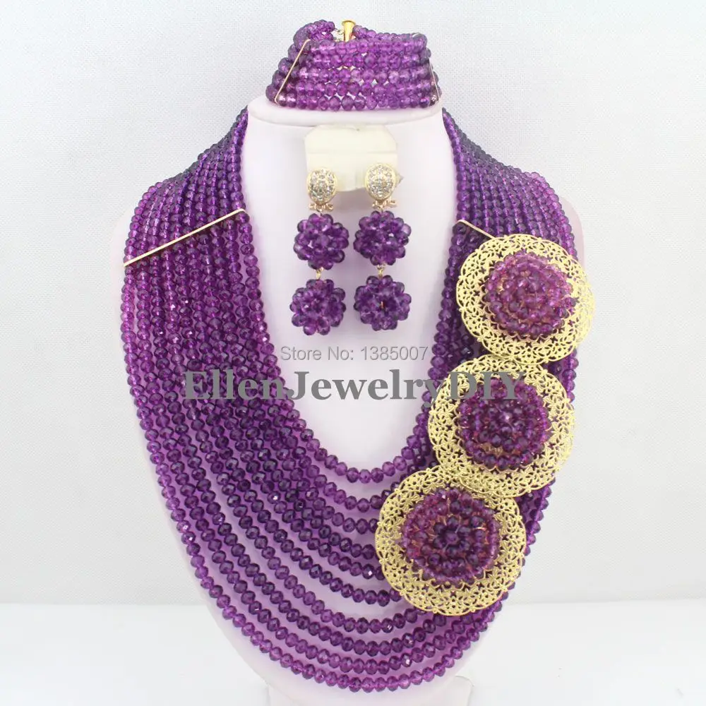 Africana púrpura Cuentas la joyería Cuentas conjunto joyería Africana ...