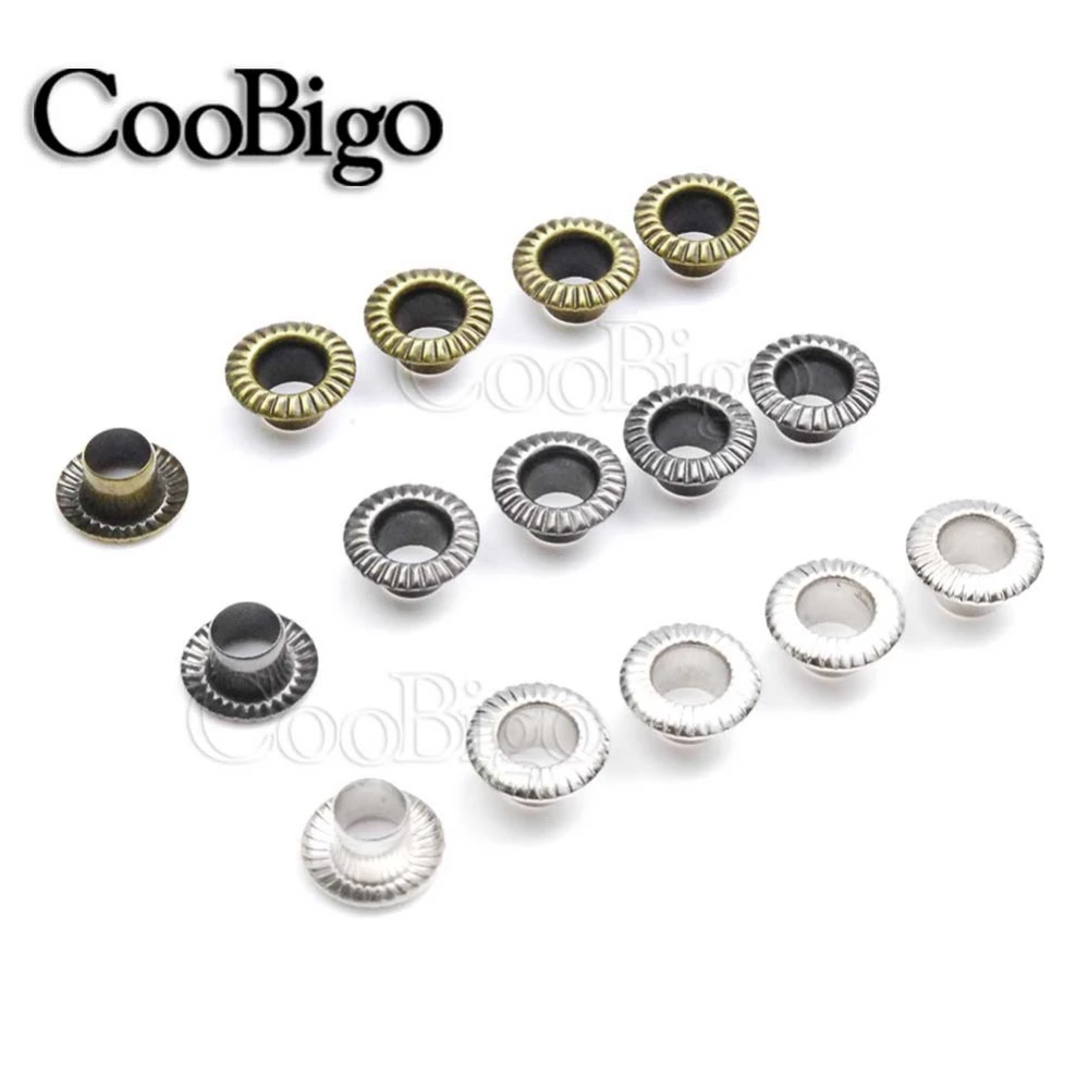 100pcs Metal Eyelet Striped Eyelets for Scrapbook Bag Belt Cap Clothes ...