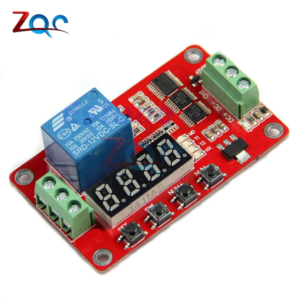 12v Dc Multifunction Self Lock Relay Plc Cycle Delay Time Timer Switch
