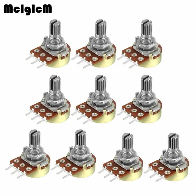 10PCS WH148 Linear Potentiometer Kit Single Joint B1K 2K 5K 10K 20K 50K ...