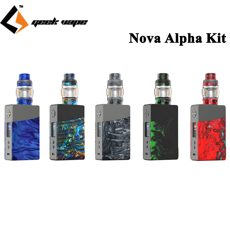 Original Geekvape Nova Kit 200W Nova Box Mod AS chipset with 4ML Alpha Tank Vape Electronic ...