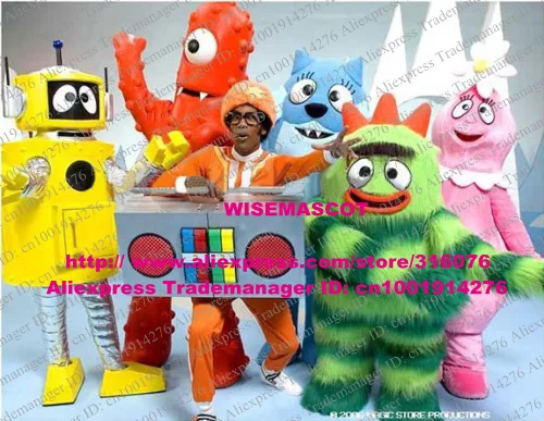 Fortunate Pink Green Red Yellow Blue Brobee Foofa Plex Muno Tootie Yo ...