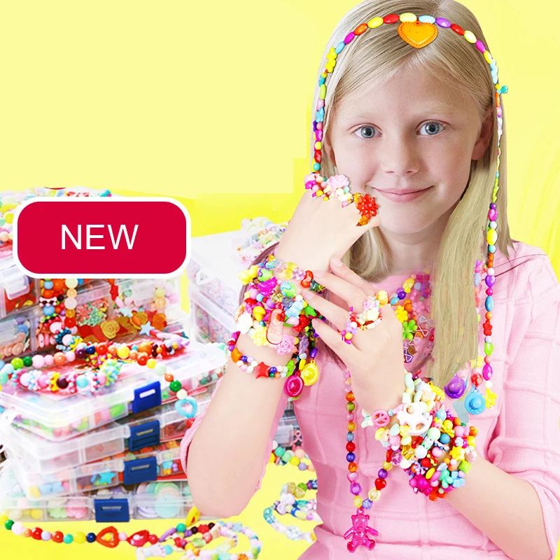 450pcs/set DIY Bracelet Acrylic loom bands Bead set Accessories Girl ...