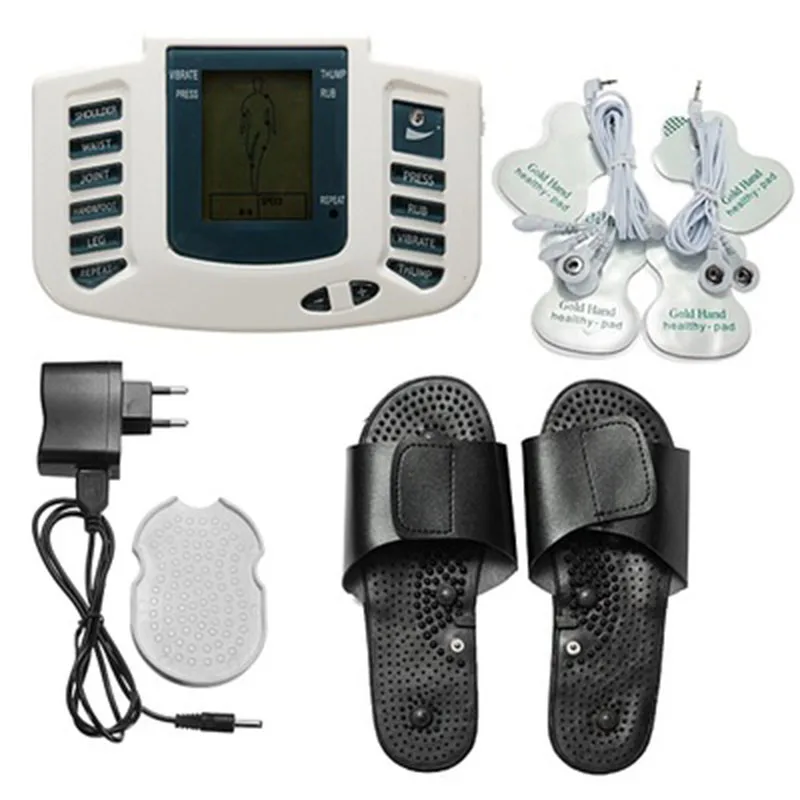 New Electrical Muscle Stimulator Body Relax Muscle Pulse Tens Acupuncture Therapy Slipper4