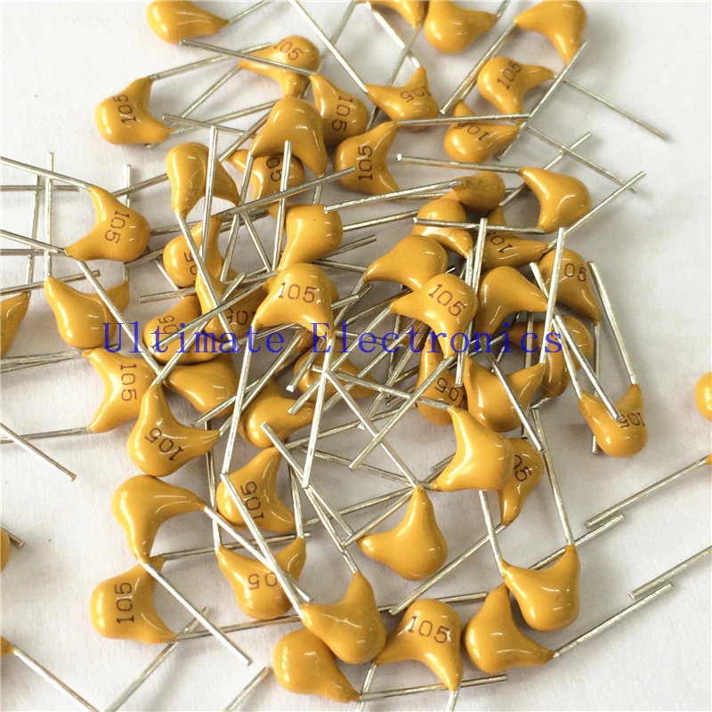 100pcs/lot Multilayer Ceramic Capacitor 1uf 105 50v 1000nf 105m P=5 ...