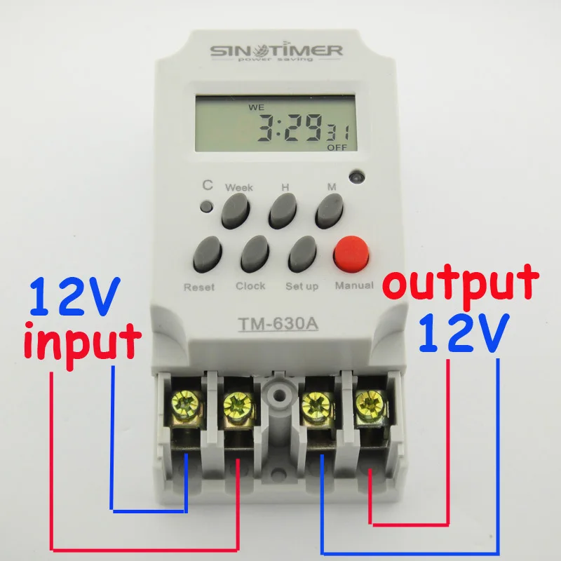 Aliexpress Buy 30AMP 12V DC AC MINI TIMER SWITCH 7 Days 