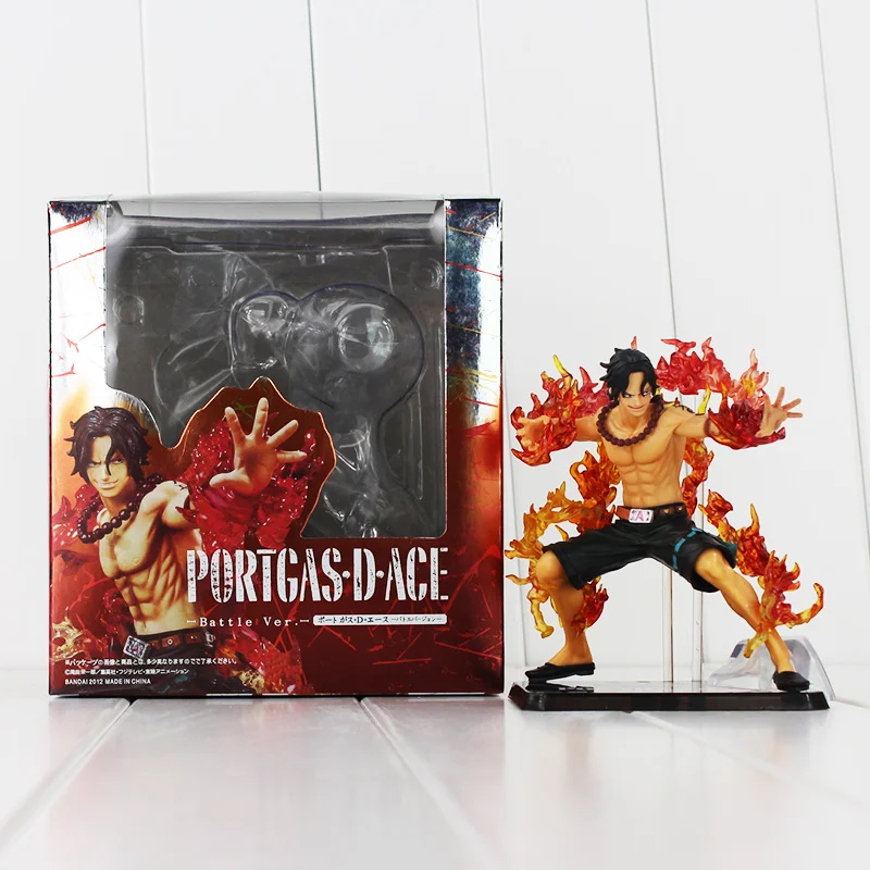 12cm Anime One Piece Ace Figure Portgas D Ace Battle Ver Model Doll ...