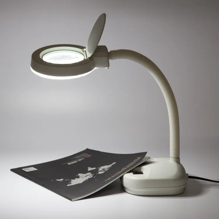 Desktop 3X 5X 90mm Magnifying Glass Table Machine Soft Rod Dimmable LED desktop-3x-5x-90mm-magnifying-glass-table-machine-soft-rod-dimmable-led