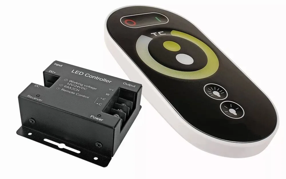 Led Rf Ct Touch Dimmer Controllerdc12 24v Input6a2ch Output In Dimmers From Lights And Lighting 