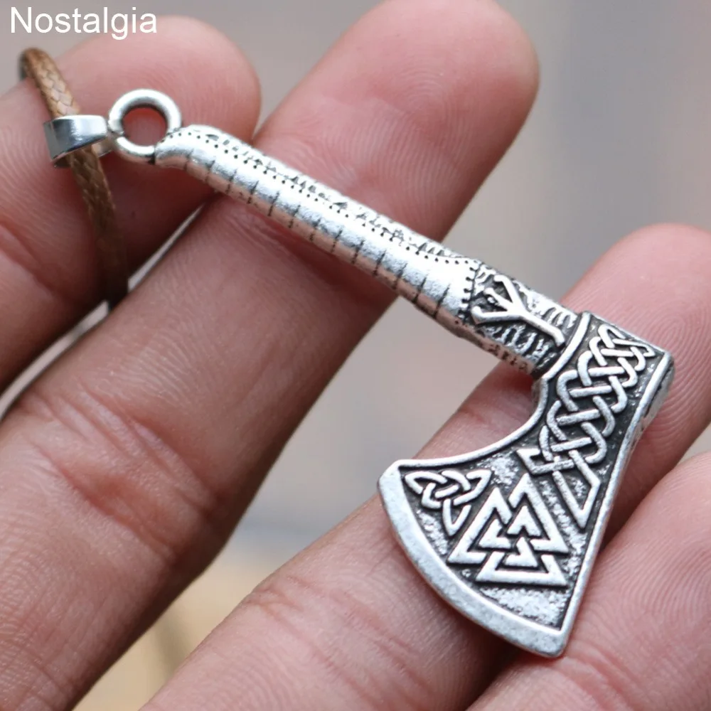 Nostalgia Norse Viking Axe Vegvisir Valknut Slavic Kolovrat Symbol ...