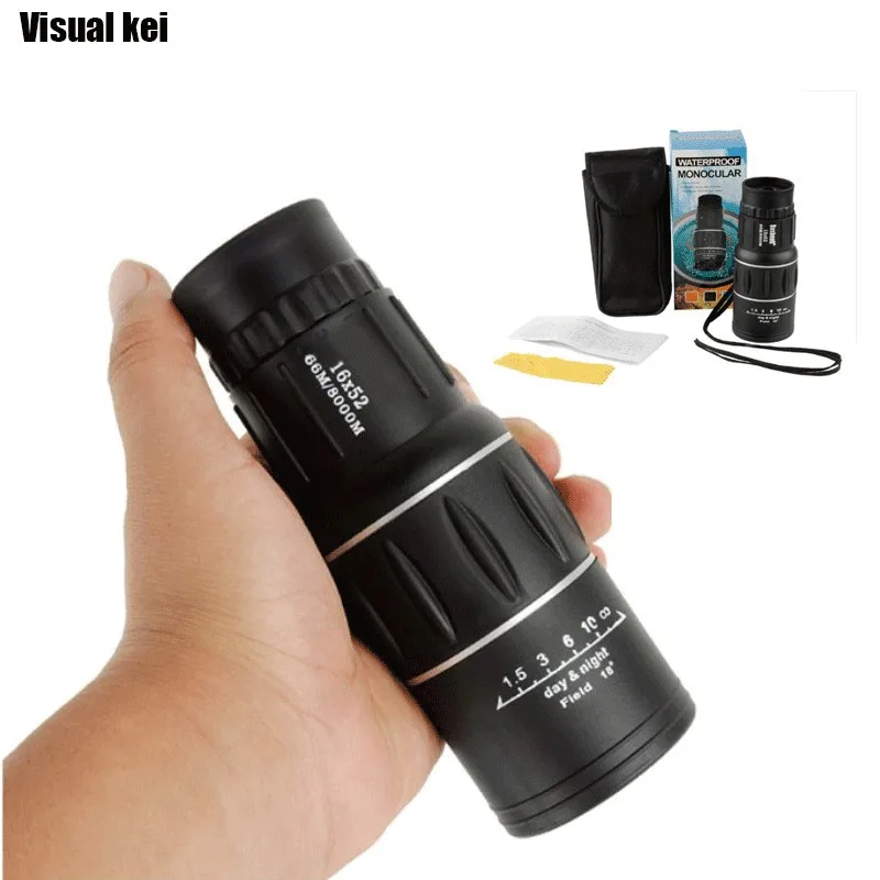 16 x 52 Dual Focus Monocular Telescope Zoom Optic Lens Binoculars ...