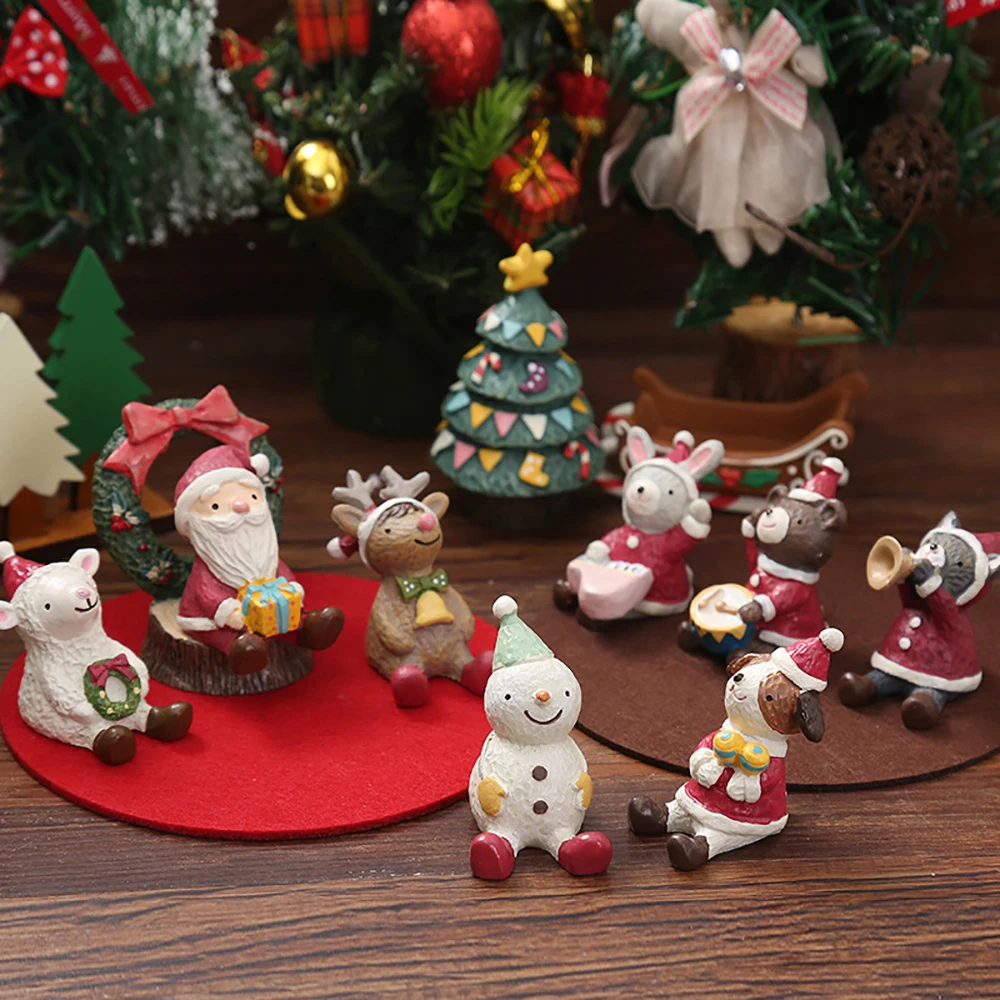 Car-Ornaments-Christmas-Santa-Claus-Snowman-XMAS-Craft-Automobile ...