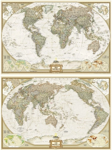 Obama's Choice White House Decorative Map National Geographic Cotton ...