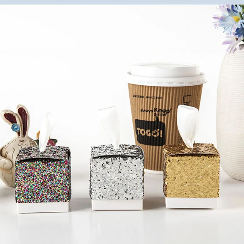 JUMI 20pcs Favour Boxes for Wedding Gold Silver Multicolor Gift Box ...