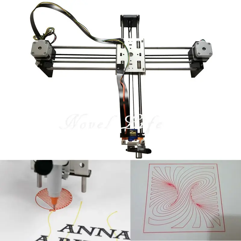 Купить DIY смарт-написание рисование робот мини xy 2 оси с чпу перьевой ...