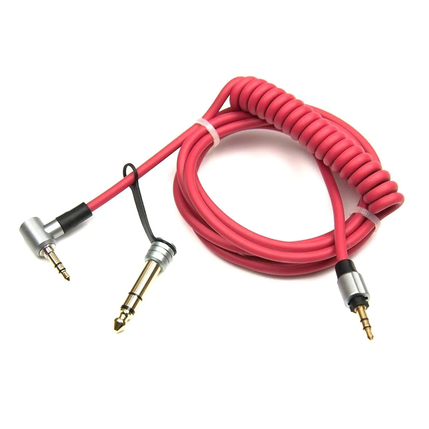 New Replacement RED Jack 3.5mm 6.5mm Audio AUX Cable Lead for BEATS PRO ...