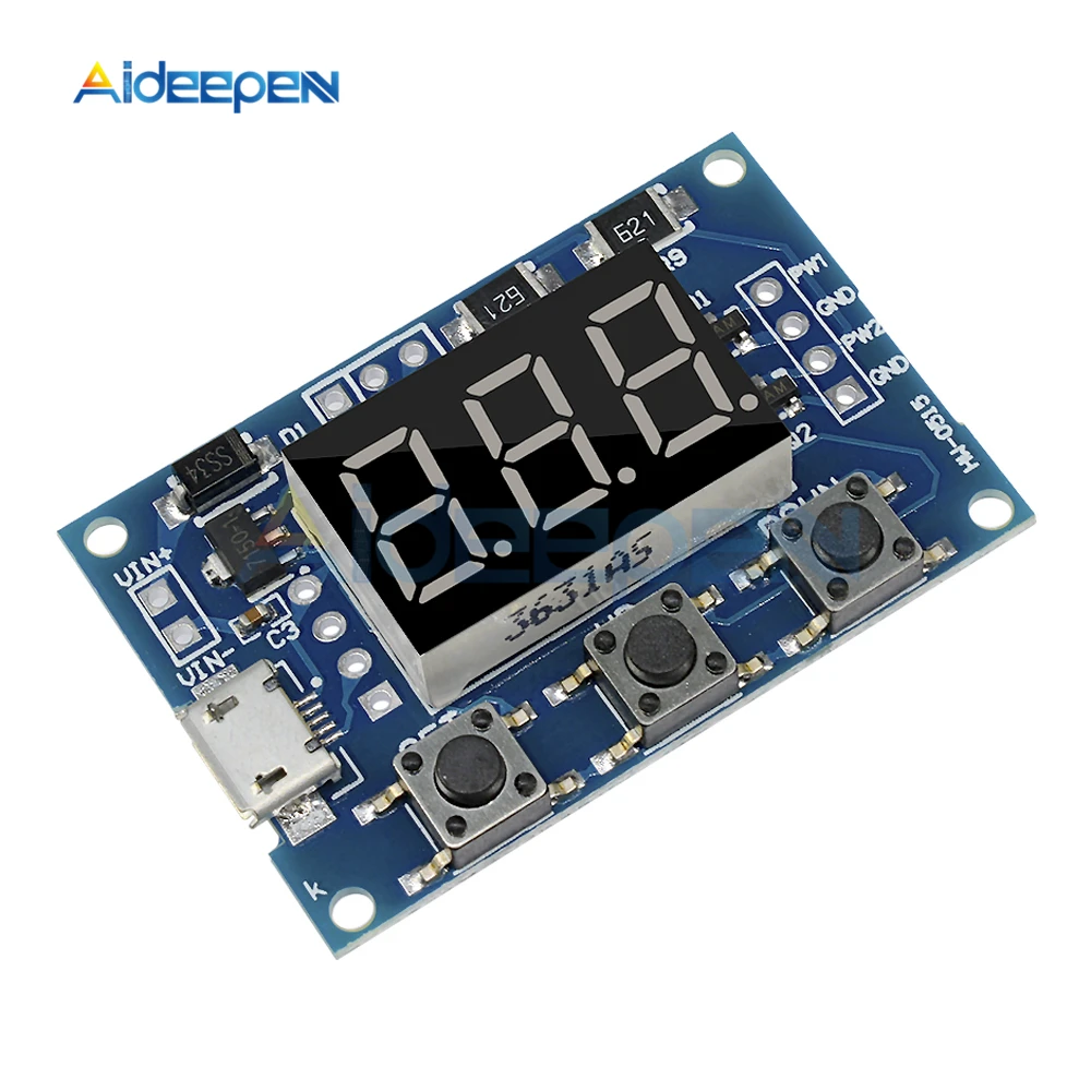 DC 5 30V Micro USB 5V Power Independent PWM Generator 2 Channel Dual ...