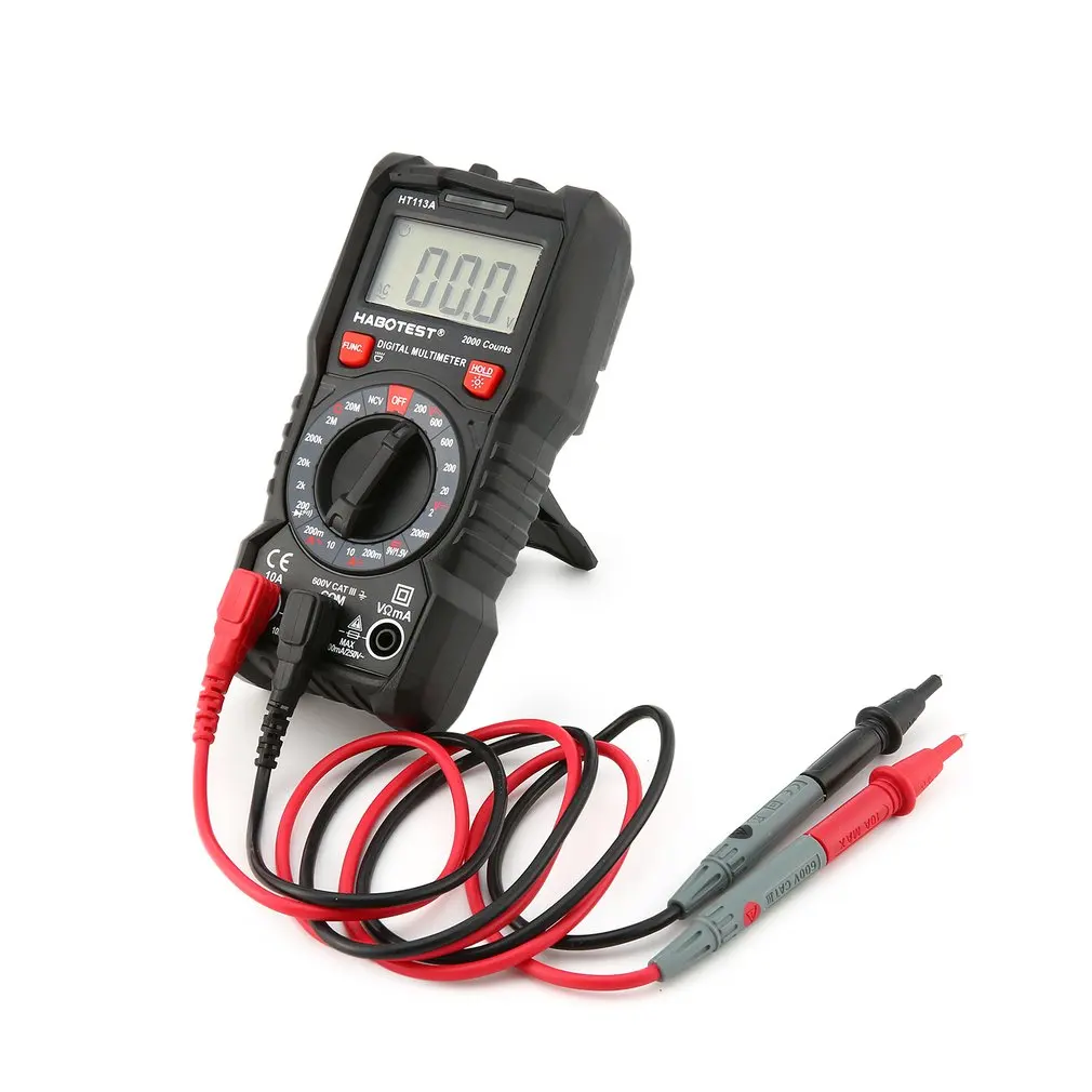 HABOTEST Auto Range Digital Mini Multimeter DC/AC Voltage Current Meter ...