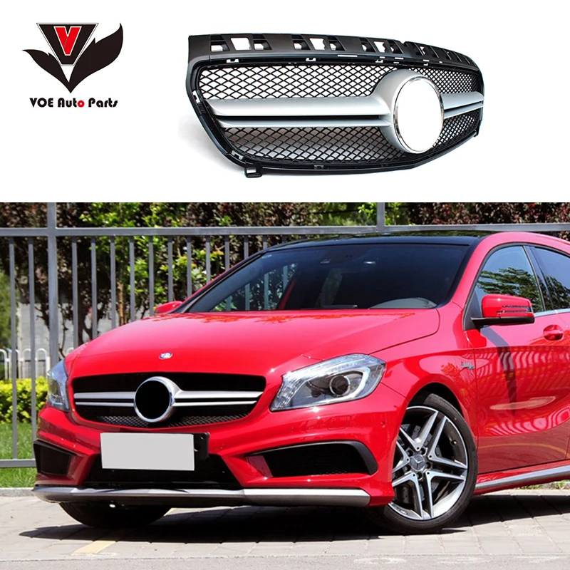 W176 ABS AMG Style Front Racing Grill Grille for Mercedes Benz 2013 ...