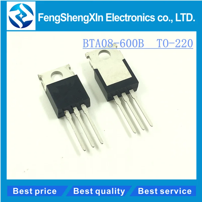 50pcs/lot Bta08-600b Triode Ac Switch 8a 600v To-220 - Integrated ...