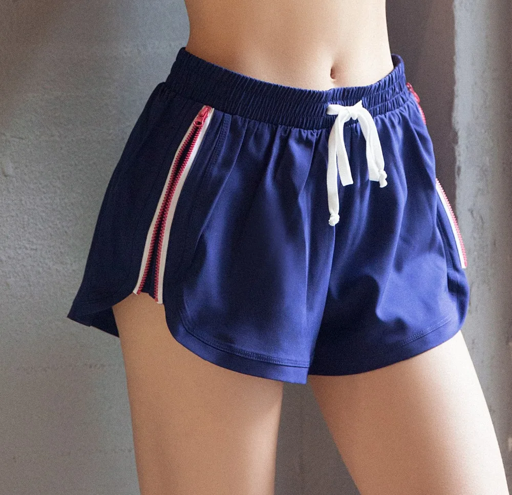 Women Sport Fitness Double deck Yoga Shorts Women Athletic Shorts Cool ...