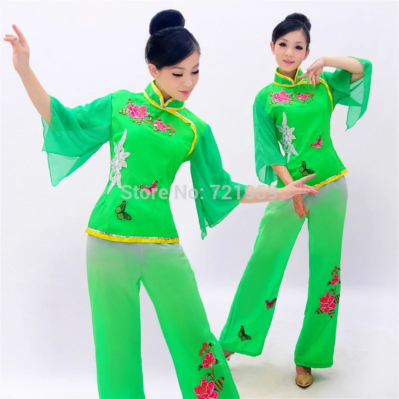Free-shipping-Women-Square-Dance-Yang-ge-Ancient-Chinese-National ...
