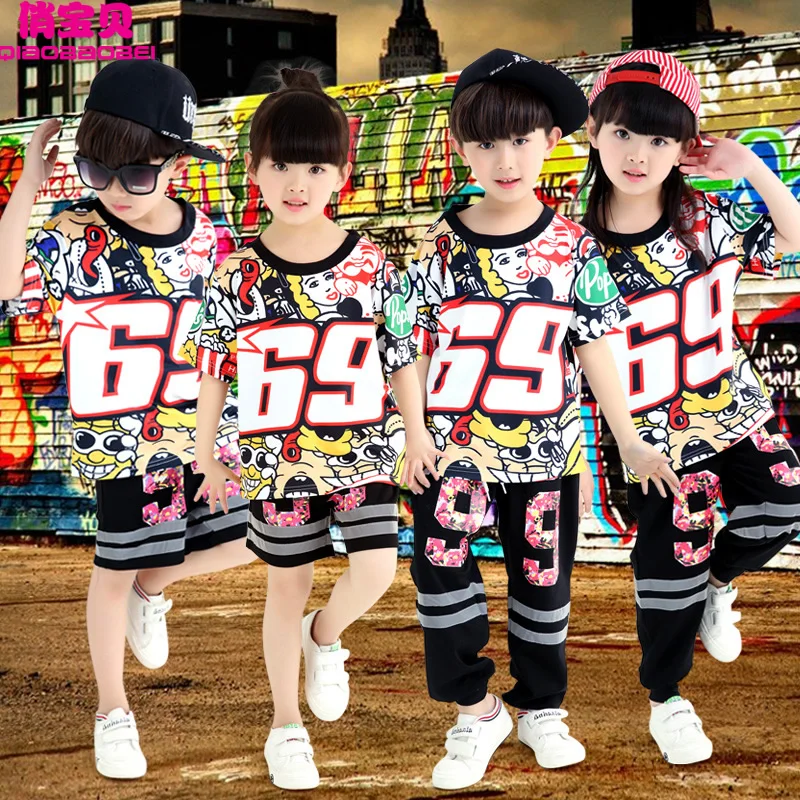 Street Dance Costumes Jazz Dance Clothing Stage Dance Suit Children ...