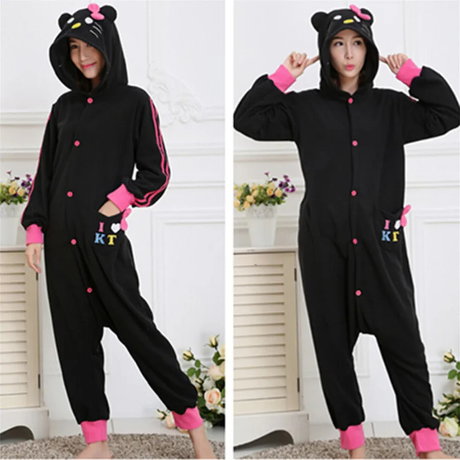 Unisex Winter Fleece Pajama Sets Costumes Pyjama Halloween Cute Cosplay ...