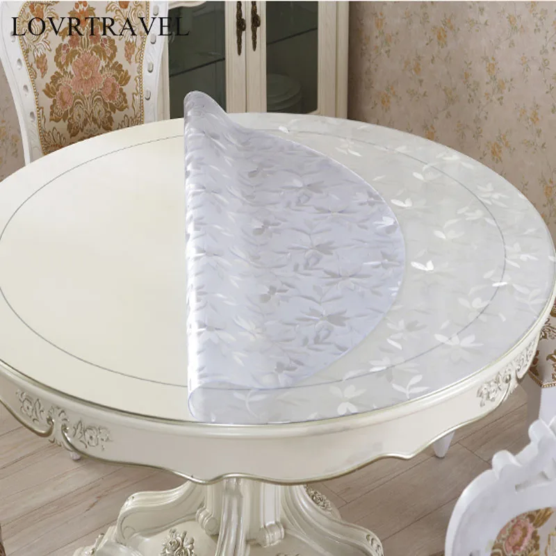 Thickened-round-PVC-table-cover-protection-pad-desk-mat-soft-glass-meal ...
