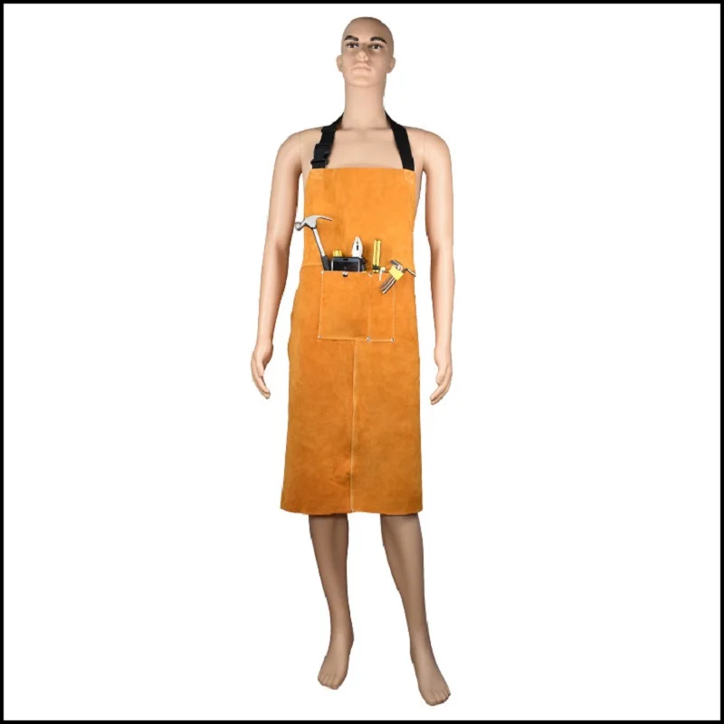 Welding Overalls High Temperature Protective Clothing Cowskin Flame ...