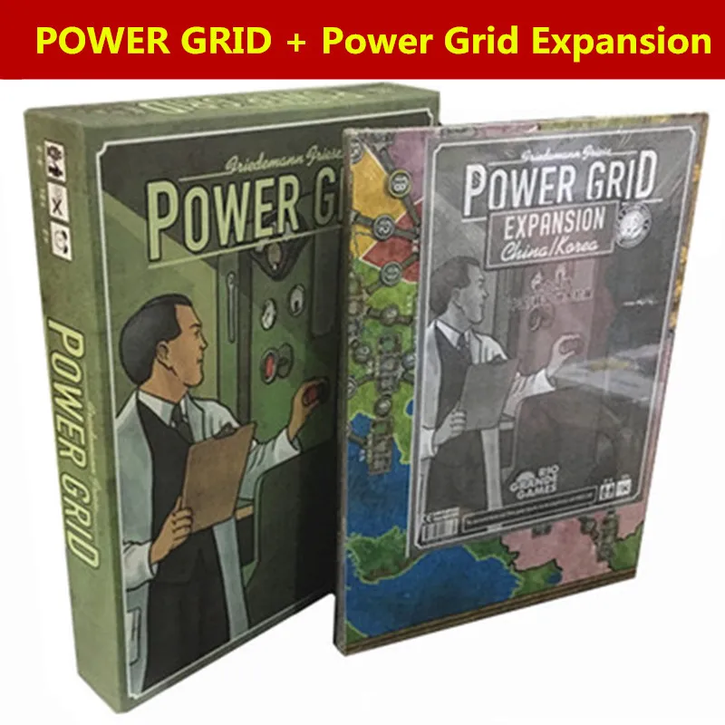Power Grid " Board Game English Verison ,basis+expand Cards Game ...