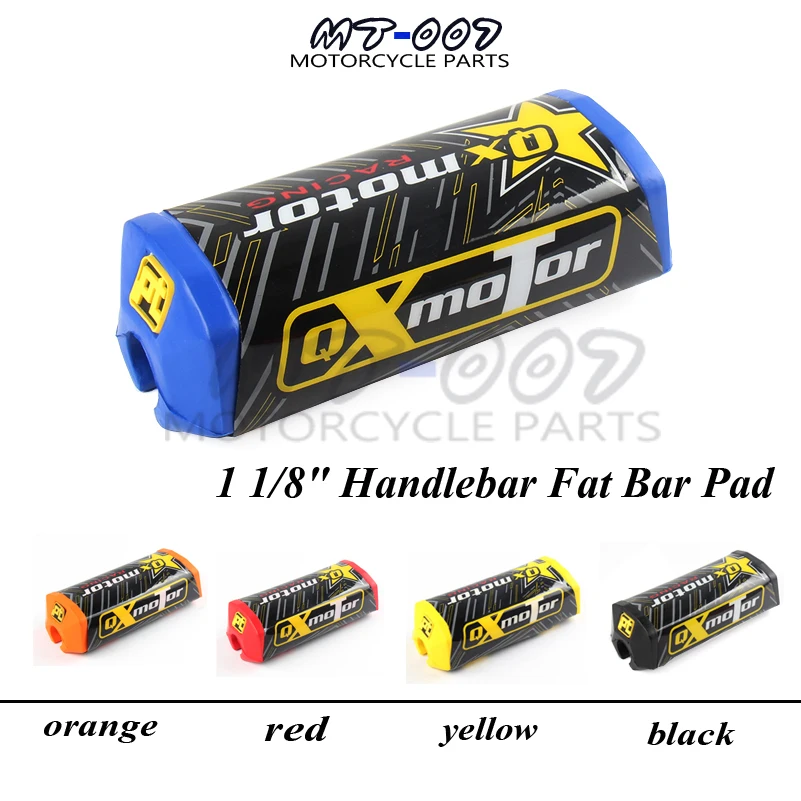 Motorcycle 1 1/8" Handlebar QX Fat Bar Pad Slider Grip For CRF RMZ YZF ...