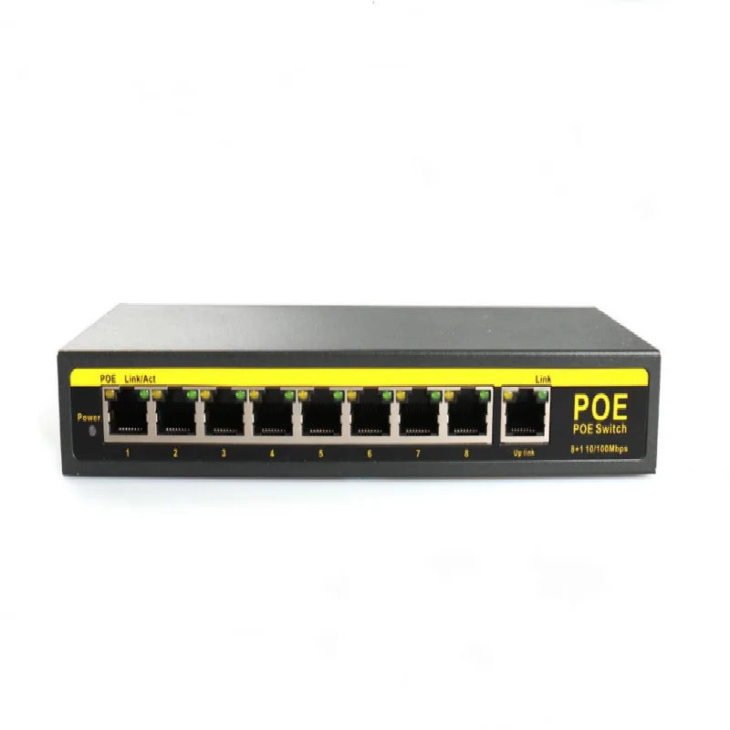9 Port Poe Switch 24v 10/100mbps Rj45 8 Passive Poe For 24v Ubiquiti ...