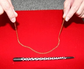 1pc Pen To Necklace Chain Vanishing Pen Magic Tricks Magician Close Up ...