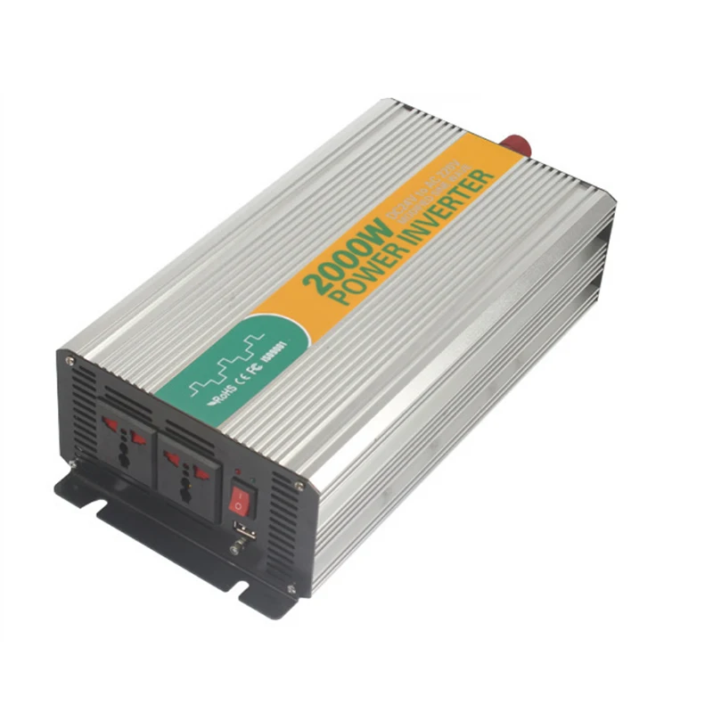 Full Power 2000W Modified Sine Wave Inverter,DC 12V/24V/48V To AC110V ...