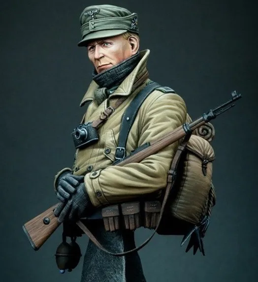 1/10 Scale Models WW2 German mountain soldiers bust WWII resin bust ...