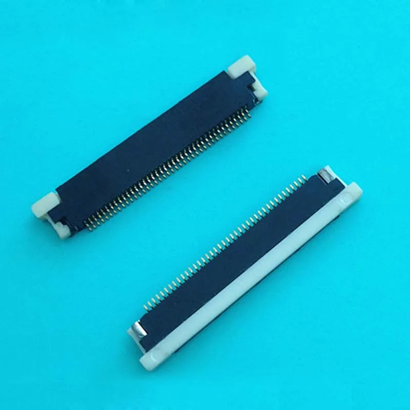 5pcs Fpc Connector Lcd Panel Socket 0 5 Pitch 50 Pin Drawer Top Plated
