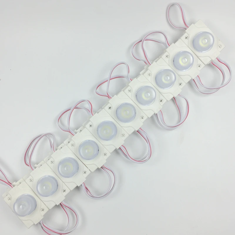 100pcs/lot 3030 LED injection led module 12V with lens Waterproof IP65 ...