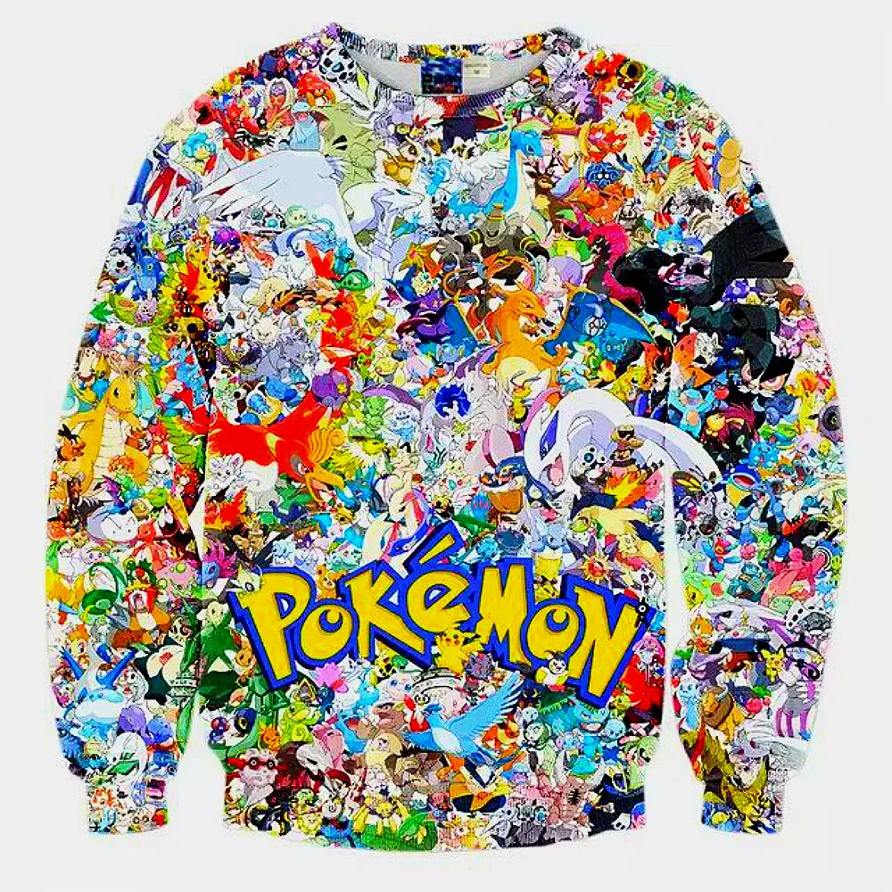 pokemon pikachu sudadera pokemon harajuku hoodie kawaii autumn 2016 ...