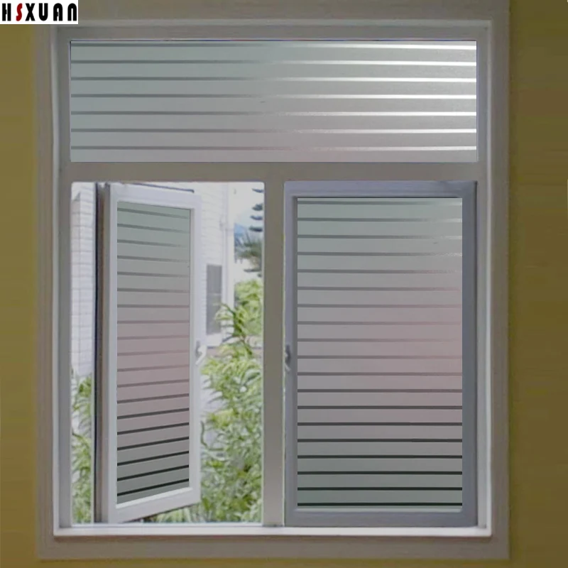 Self Adhesive glue Window Films 50x100cm white waterproof bathroom ...