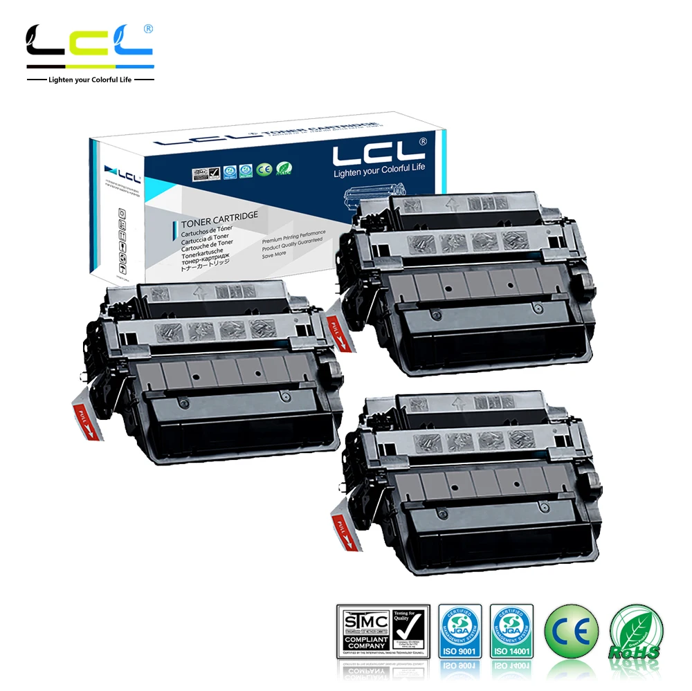 Lcl Ce255x 55x Ce 255 X Ce255 255x (3-pack) Laser Toner Cartridge ...