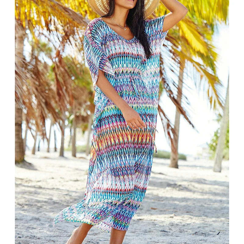 Chiffon Long Beach Dress Sexy Beach Cover Up Bathing Suit Cover Ups Summer Beach Dress Swimsuit