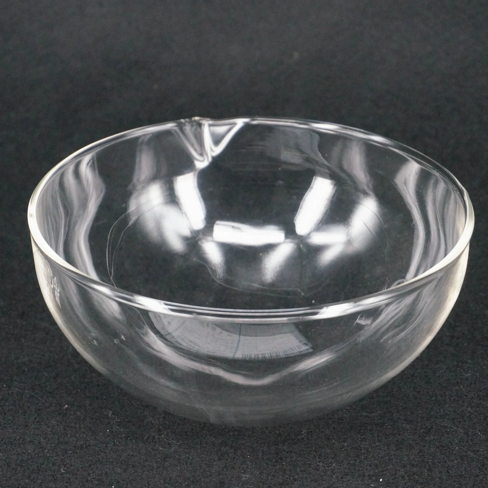 150mm-Diameter-Glass-Evaporating-dish-Round-bottom-with-spout-For ...