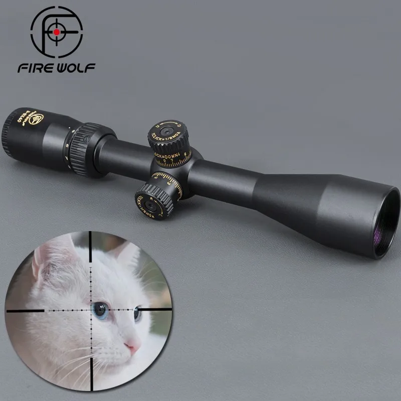 VT 3-9x40 Green glass Rifle Scope Outdoor Reticle Sight Optics Sniper ...
