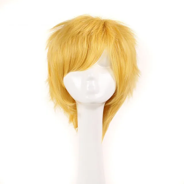 Fashion Men Yellow Short Hair Wig Party Boy Wig on Aliexpress.com ...