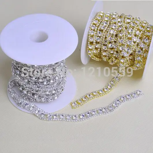 1 yarda de cristal transparente de 10mm para coser en vestido Base de ...