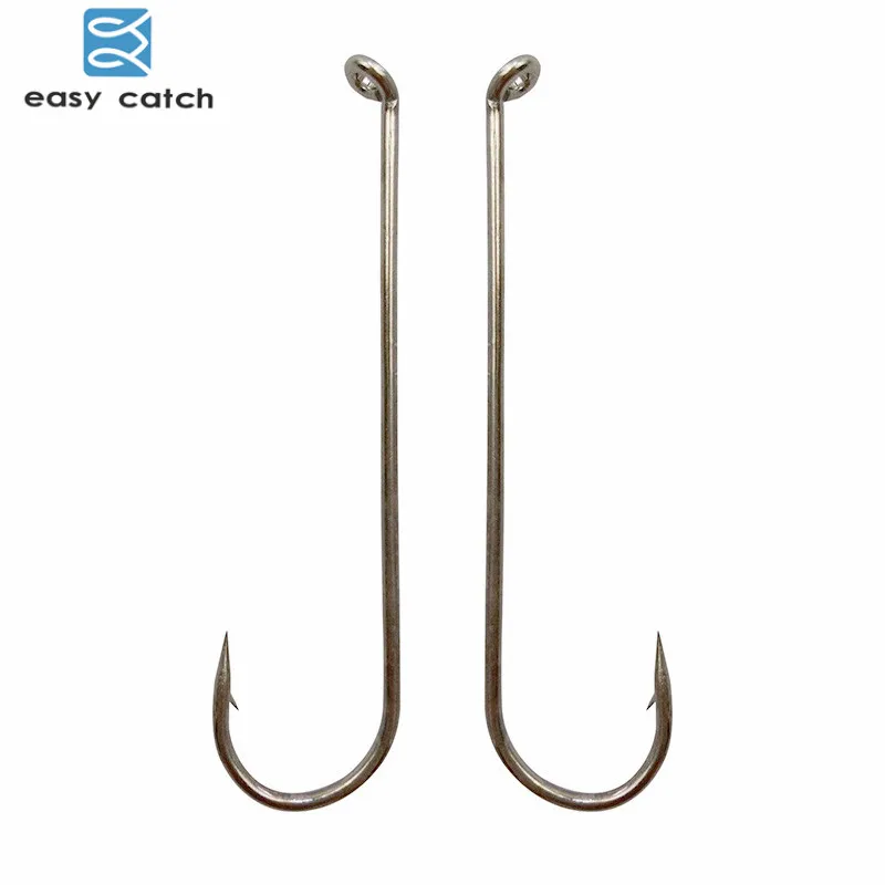 Easy Catch 200pcs 79580 High Carbon Steel Fishing Hooks White Long ...